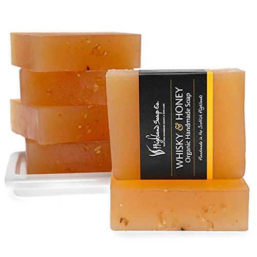 The Highland Soap Company, Organic Handmade Soap, 5.3oz (Whisky & Honey)