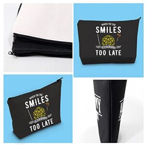 Novelty D Dragon Dice Pouch When The DM Smiles It's Already Too Late Accessory Pouch Bag (DM SMILES bag)