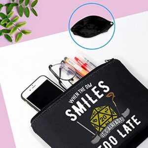 Novelty D Dragon Dice Pouch When The DM Smiles It's Already Too Late Accessory Pouch Bag (DM SMILES bag)