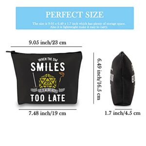 Novelty D Dragon Dice Pouch When The DM Smiles It's Already Too Late Accessory Pouch Bag (DM SMILES bag)