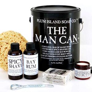 The Man Can All Natural Bath and Body Gift Set for Men