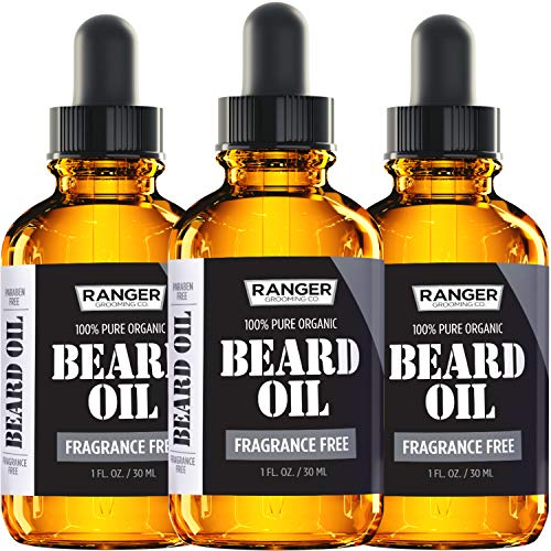 Leven Rose Beard Oil for Men and Beard Softener 100% Pure Natural for Bearded Men, Mustaches, and Moisturized Skin 1 oz by Ranger Grooming Co