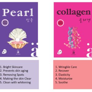 Merry Youth Korean Skin Care Face Masks Sheet - Facial Natural Ampoule Set (pack of 6) - Skincare Treatment Beauty Products for Women, men, teen girl - Hydrating Moisturizer