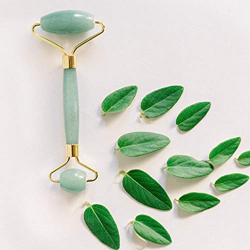 Jade Roller for Face - Skin Care Tools Used With Beauty Products, Jade Face Roller for Face, Small Eye Roller for Puffy Eyes, Face Massager for Women Face Care, Facial Roller Self Care Gifts for Women