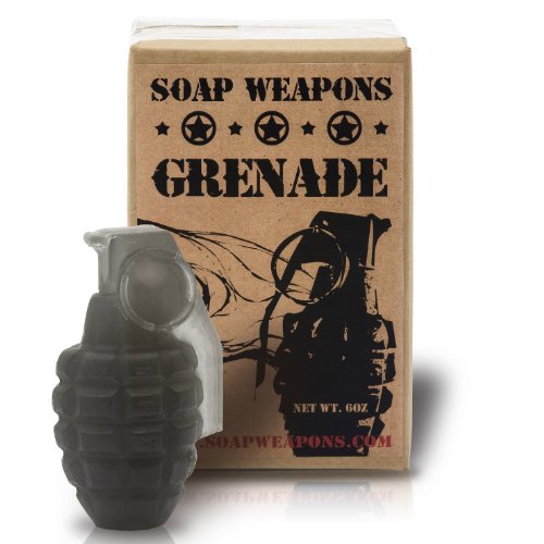 Soap Grenade - Full Size Handmade Black Soap Grenade by ChocolateWeapons