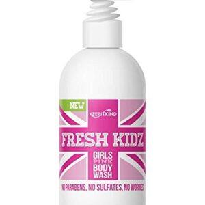 Fresh Kidz Keep It Kind Natural Hair & Body Wash for Kids & Teens - Girls Pink, 16.9 fl.oz.