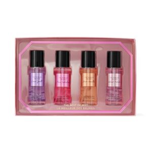 victoria’s secret fragrance mist collection 4 piece mini mist gift set: love spell, pure seduction, bare vanilla, & velvet petals