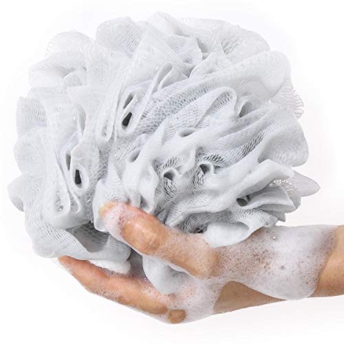 75g/pcs Bath Puffs, Large Body Exfoliating Loofah Shower Sponges for Men and Women Showering - Set of 4