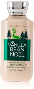 bath & body works, signature collection body lotion, vanilla bean noel, 8 ounce