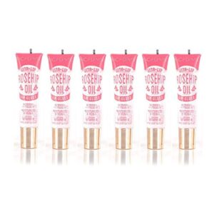 6-packs kiss broadway clear lip gloss (rosehip oil)