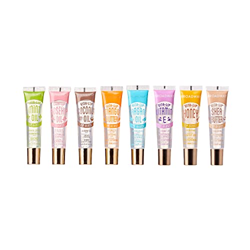 6-PACKS Kiss Broadway Clear Lip Gloss (Rosehip Oil)