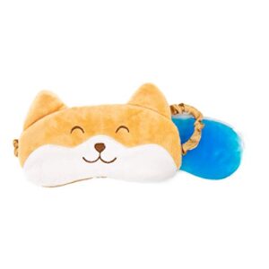 nayothecorgi – corgi sleeping mask with cooling gel pad (smiling)