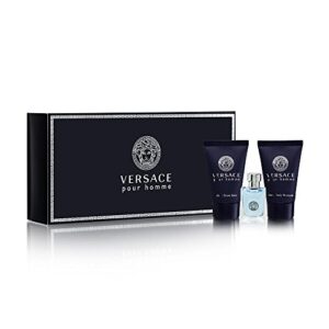 versace pour homme for men, 3 piece mini gift set