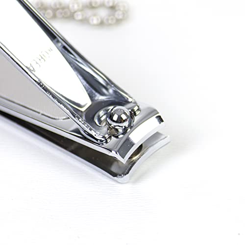 Nail Clipper by Lionesse - Fingernail Cutter Nail Tool for Men, Women, Seniors - Stainless Steel Curved Blade - Easy to Use