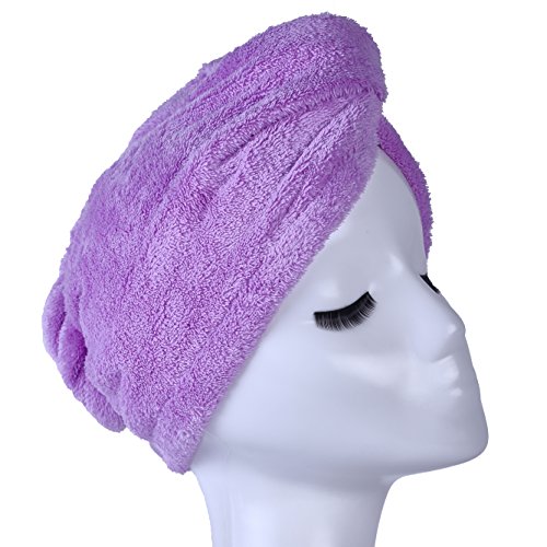 YYXR Microfiber Hair Drying Towel Ultra Absorbent Twist Hair Turban Drying Cap Hair Wrap