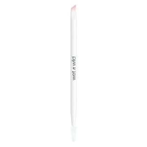 wet n wild essential makeup brush| brow & liner brush| flat angled liner brush| ultra-thin precision| soft fibers