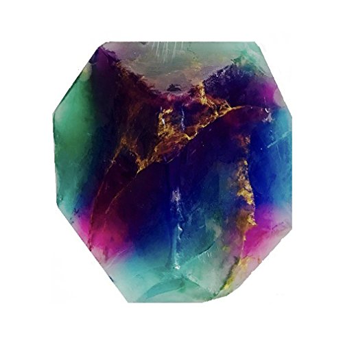 Fluorite SoapRock by TS Pink, 6 oz. Decorative Glycerin Soap, Gemstone, Soap that looks like a Rock, Earth-Friendly Packaging