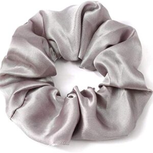 6 Pieces Satin Silk Scrunchies for hair, Big Hair Scrunchies Satin Hair Ties Ponytail Holder No Hurt Your Hair