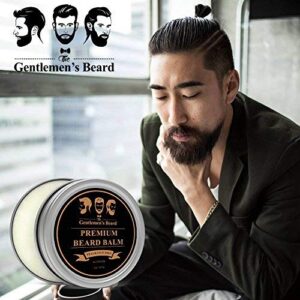 Fragrance Free Beard Oil & Beard Balm Kit - Leave-in Conditioner & Softener - All Natural - Styles, Strengthens, Thickens & Softens Promoting Healthier Beard & Mustache Growth - Moisturizes Skin