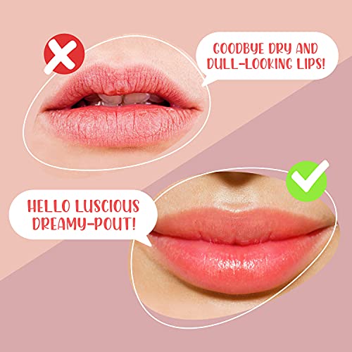 Lick Your Lips Berry Lip Sleeping Mask, Overnight Lip Mask, Moisturizer Hydrating Natural Lip care Treatment for Dry Cracked Chapped lips, Moisture & Collagen Booster, Lip Balm, Hyaluronic Acid, Vitamin C, Collagen, Vegan Cruelty Free