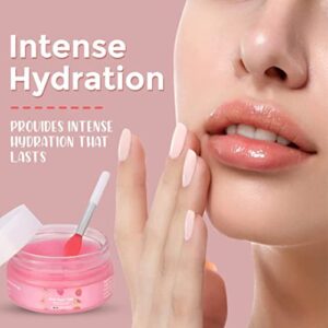 Lick Your Lips Berry Lip Sleeping Mask, Overnight Lip Mask, Moisturizer Hydrating Natural Lip care Treatment for Dry Cracked Chapped lips, Moisture & Collagen Booster, Lip Balm, Hyaluronic Acid, Vitamin C, Collagen, Vegan Cruelty Free