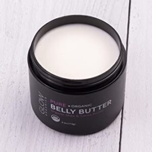 Glow Organics 100% Organic Belly Butter, Prevents Stretch Marks and Firms Skin