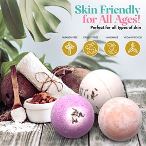 Marvelous Essentials Bath Bomb Gift Set for Women | 12 Aromatherapy BathBombs Crafted from Pure Essential Oils | Fizzy Spa Relaxing Bubble Bath Bombs Make a Great Gift Idea for Women & Kids