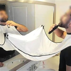 Beard Catcher Apron Shaping Tool Trimmer For Shaving And Trimming Beard Cape For Men With 2 Suction Cups And Hook Accessories - Beard Hair Care Catcher For Shaving Grooming Smock Beard Hair Catcher