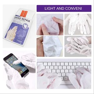 5 Pairs Hands Moisturizing Gloves - Hand Peel Mask Exfoliating Gloves, Hand Repair Glove for Dry Hands Treatment, Remove Dead Skin, Cracked Hands for Women or Men (Lavender Hand Mask)