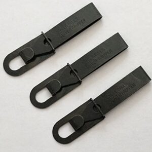 3 Pack Black Oxide Uncle Bill's Sliver Gripper Precision Key Chain Tweezers