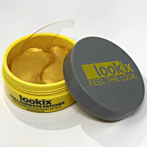 Lookix Collagen Under Eye Patches - Anti-Aging, Dark Circle & Puffy Eye Treatment - Hydrates and Firms Skin - 30 Pairs