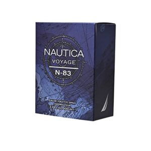 Nautica Voyage N-83 Eau de Toilette Spray, 3.3/3.4 Fl Oz