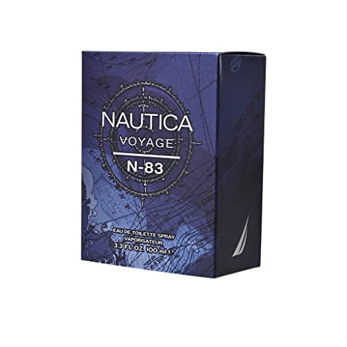 Nautica Voyage N-83 Eau de Toilette Spray, 3.3/3.4 Fl Oz