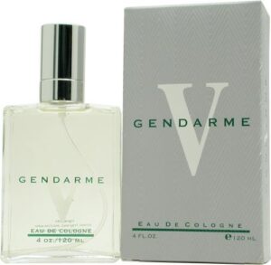 gendarme v by gendarme eau de cologne spray for men – smokey wood aroma with lemon, bergamot, vetiver, verbena, basil fragrance notes, 4 oz (spray glass)