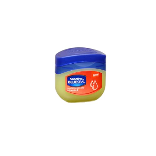 Vaseline BlueSeal Nourishing Skin Jelly 1.7oz (50ml) Jar with Vitamin E (Pack of 6)