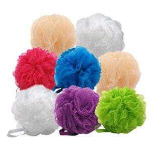 aquasentials small mesh pouf (8 pack) (multi-colors)