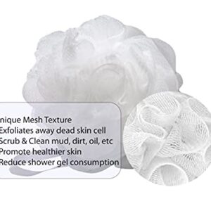 Aquasentials Mini Kid Mesh Bath Puff Sponge (8 Pack)