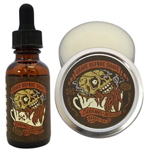 grave before shave™ caramel mocha beard pack (caramel mocha coffee scented)