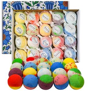 Nagaliving Bath Bombs Gift Set, 20 Wonderful Fizz Effect Handmade Bath Bombs for Valentine’s Day, Christmas, Mother’s Day, Father’s Day, Children’s Day, Birthday, Thanksgiving Day& Any Anniversaries