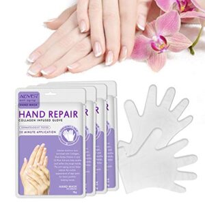 Hand Peel Mask, (5 Pack) Moisturizing Gloves,Moisturizing Natural Therapy Gloves,Exfoliating Hand Peeling Mask for Dry Hands, Repair Rough Skin for Men Women