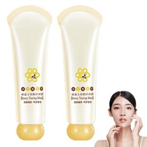 koconh honey tearing mask peel, honey tearing mask, honey tearing mask peel mask dead skin clean pores shrink face skincare mask (2 pcs)