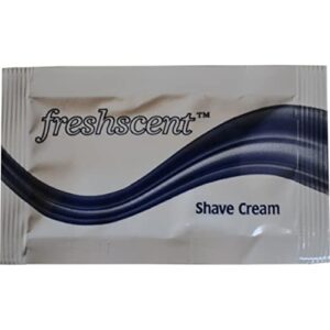 freshscent shaving cream packs, 0.25 ounce (pack of 100)