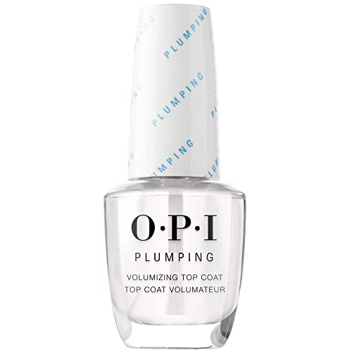 OPI Plumping Top Coat, Volumizing Nail Polish Top Coat, 0.5 fl oz