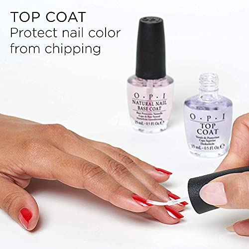 OPI Plumping Top Coat, Volumizing Nail Polish Top Coat, 0.5 fl oz