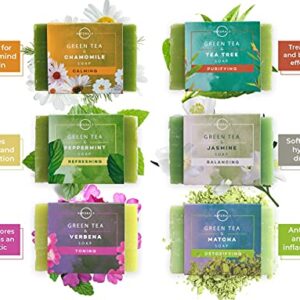 O Naturals. Natural Soap Collection and Green Tea Soap Collection Bundle. Two 6 packs 4 ounce Each Bar