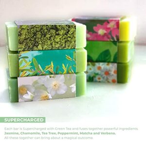 O Naturals. Natural Soap Collection and Green Tea Soap Collection Bundle. Two 6 packs 4 ounce Each Bar