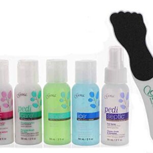 Gena Feet-to-Go Pedicure Kit that helps prevent foot odor, soften calluses and skin and refresh tired feet, perfect for travel