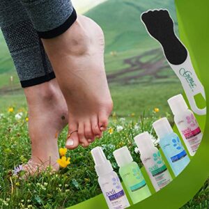 Gena Feet-to-Go Pedicure Kit that helps prevent foot odor, soften calluses and skin and refresh tired feet, perfect for travel