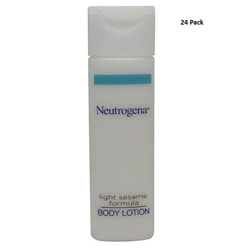 Neutrogena Body Lotion 0.8 oz travel size bottles -Lot of 24 each - Total of 19.2 oz