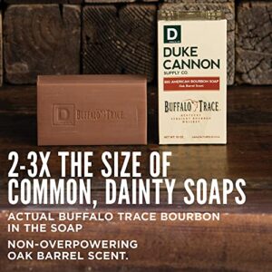 Duke Cannon Cannon Supply Co. Big American Bourbon Soap, 10oz - Superior Grade Men's Soap with Oak Barrel Scent, Made With Buffalo Trace